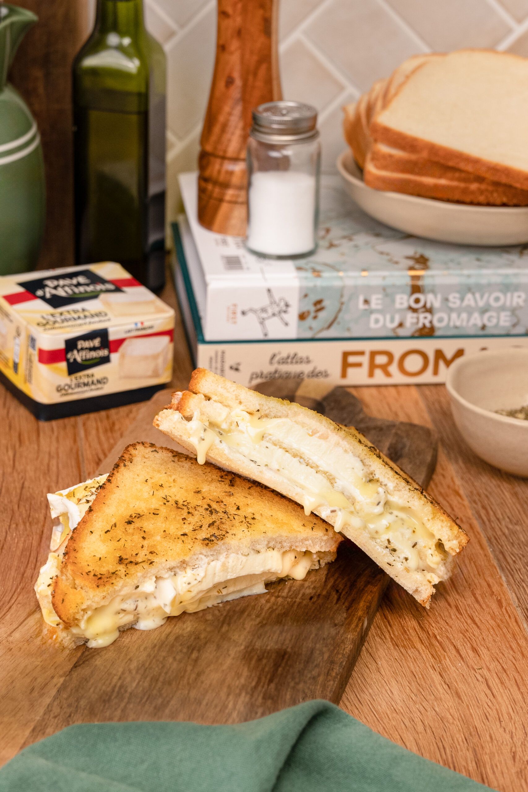 Version crémeuse du croque au Pavé d'Affinois Extra Gourmand